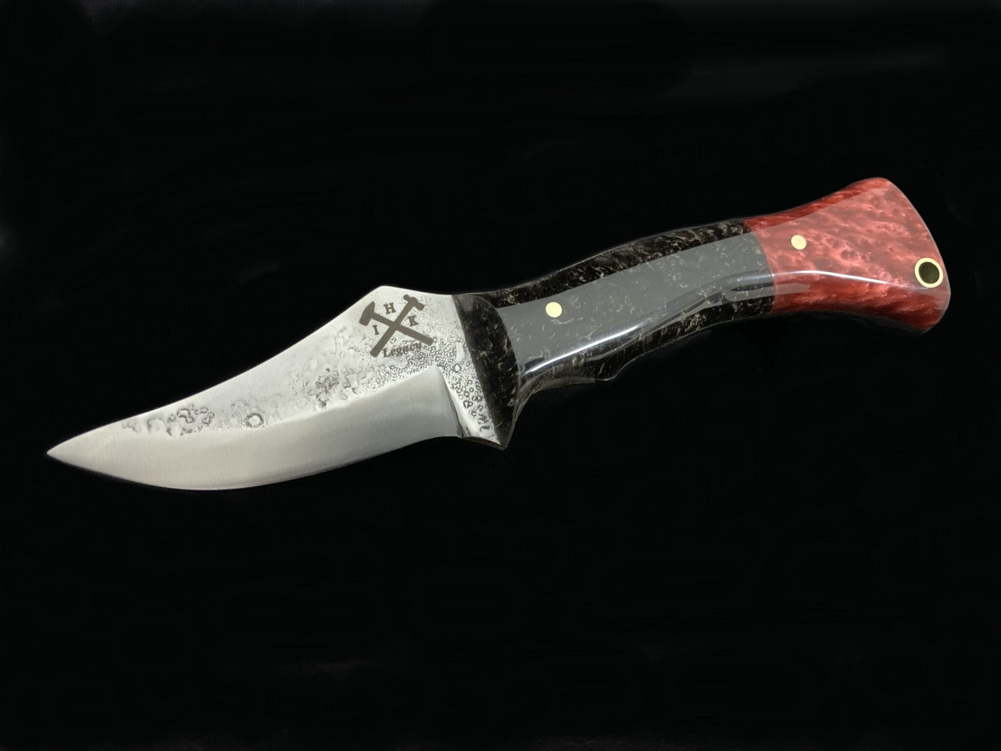 Legacy Black Widow Knife - Indy Hammered Knives