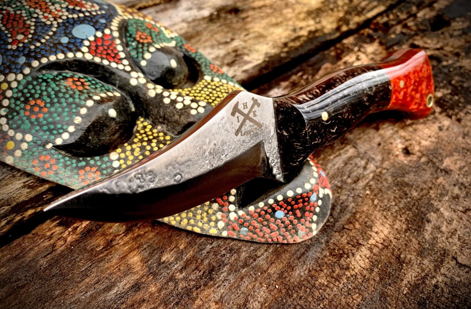 Legacy Black Widow Knife - Indy Hammered Knives