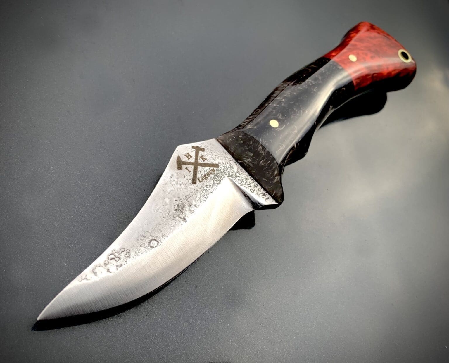 Legacy Black Widow Knife - Indy Hammered Knives